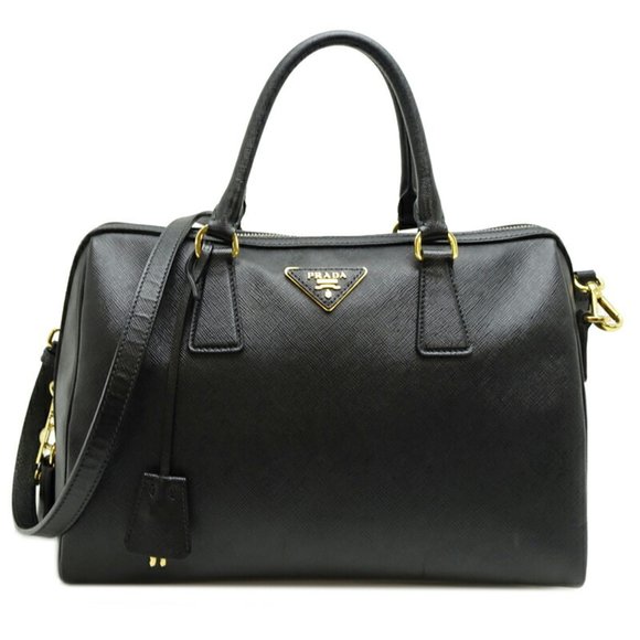 Prada | Bags | Prada Boston Bag Bl823 In Saffiano Leather Nero | Poshmark